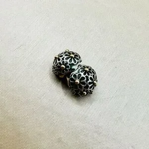 Pandora | Jewelry | Euc Pandora 7914 Sterling Silver 14k Yellow Gold ...